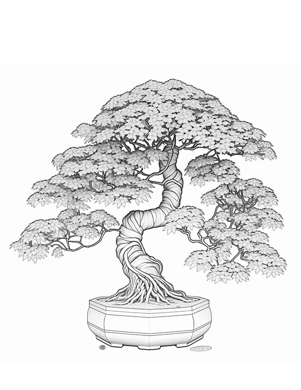 Bonsai Art Page 4 - Coloring Art