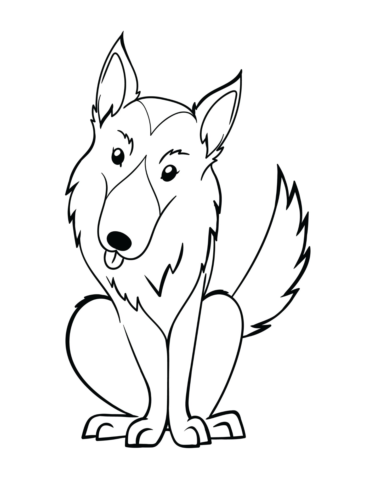 Coloring Wolf - Coloring Art