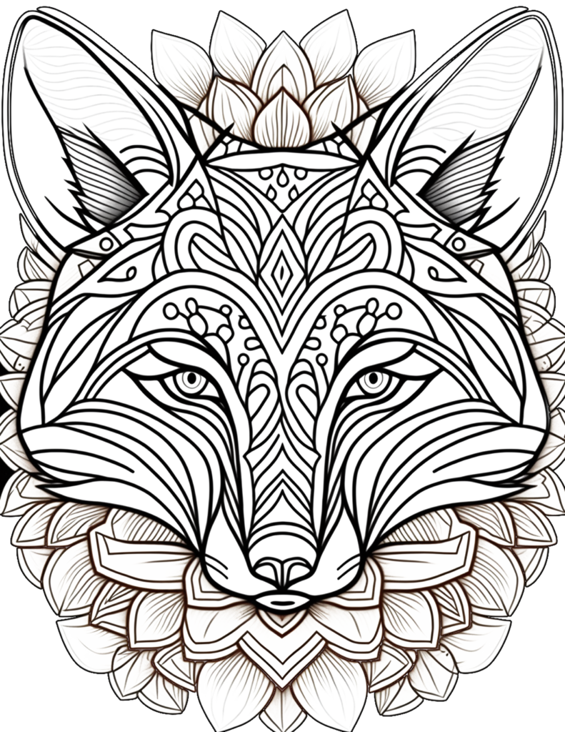 Coloring Page Fox - Coloring Art