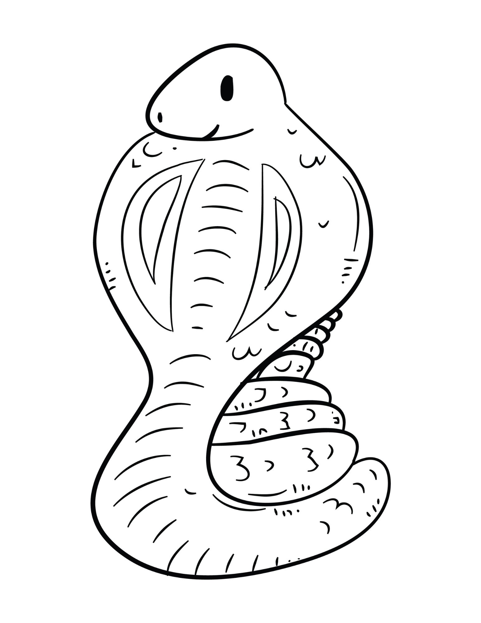 Coloring Baby Snake - Coloring Art