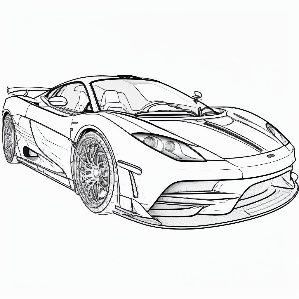 Fantastic Sport Cars - Coloring Art